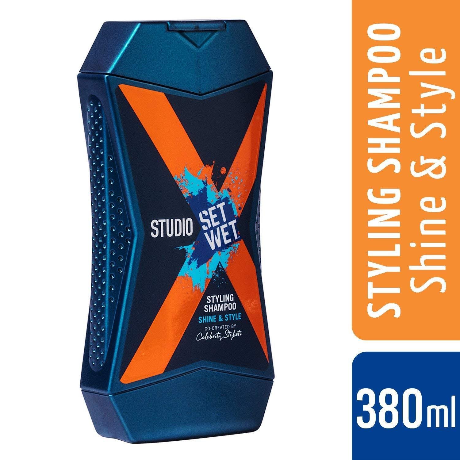 Set Wet Studio X Styling Shampoo For Men - Shine & Style (380 ml)