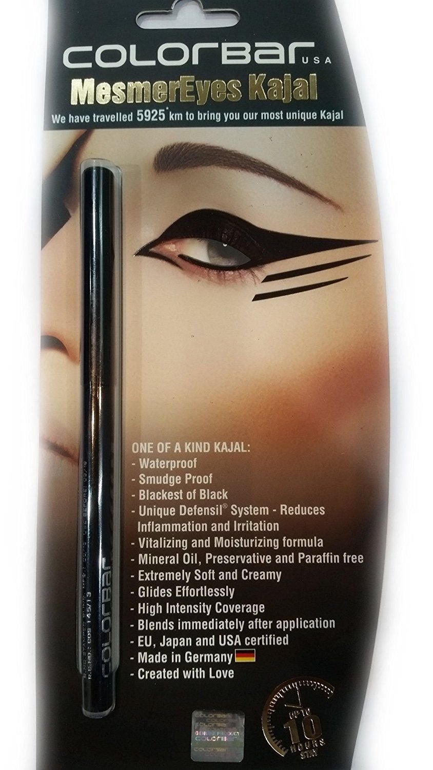 Colorbar MesmerEyes kajal - Black 001 - (0.35gm)