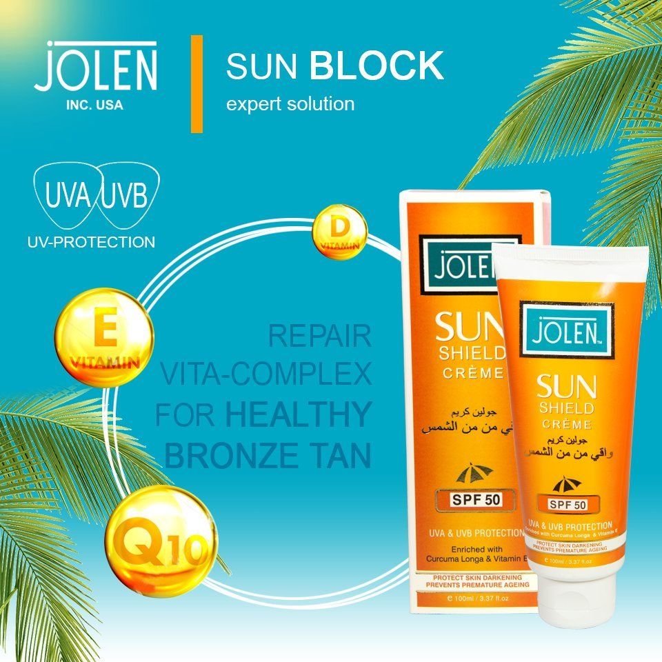 Jolen Sun Shield Cream SPF-50 (100ml)