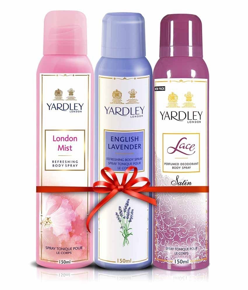 Yardley London - London Mist, English Lavender & Lace Satin Body Spray ...