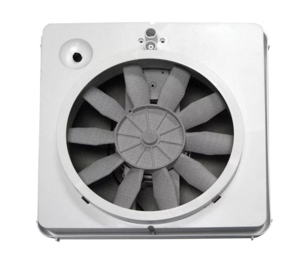 Roof Exhaust Fan Vent Kit 12V 1 Speed Camper Trailer RV Ventilation ...