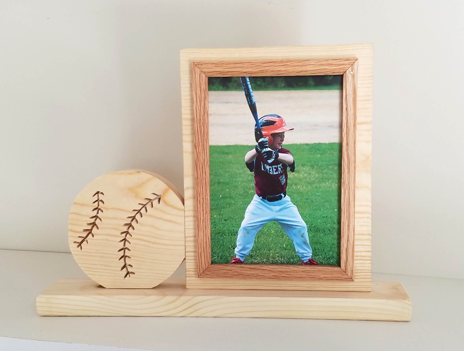 Personalized 5 x 7 Picture Frame with Carved Baseball, Picture Frame ...