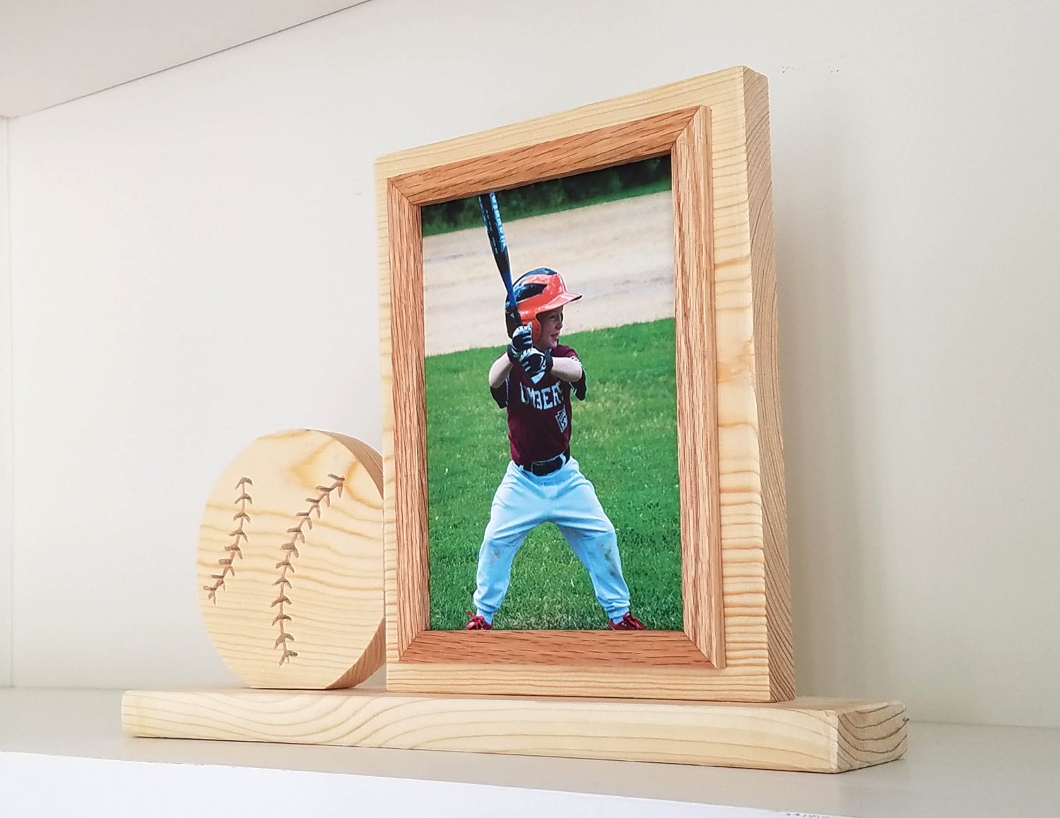 Personalized 5 x 7 Picture Frame with Carved Baseball, Picture Frame ...