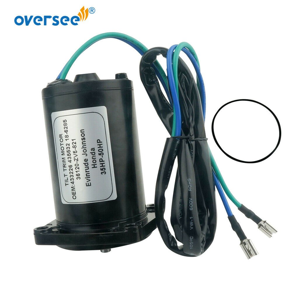 433226 Tilt Trim Motor For OMC Johnson EVINRUDE Outboard 2-Wire 435532 ...
