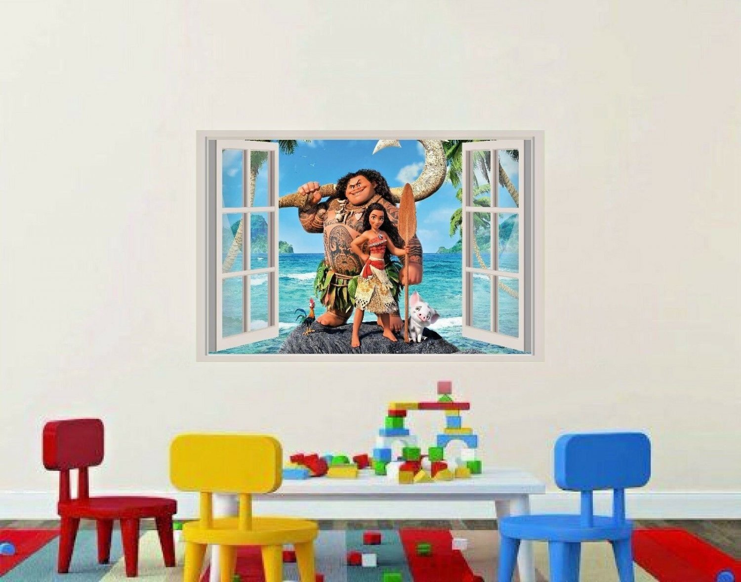 Moana, Te Fiti, Window Decal Wall Sticker Home Decor Art Mural Disney ...