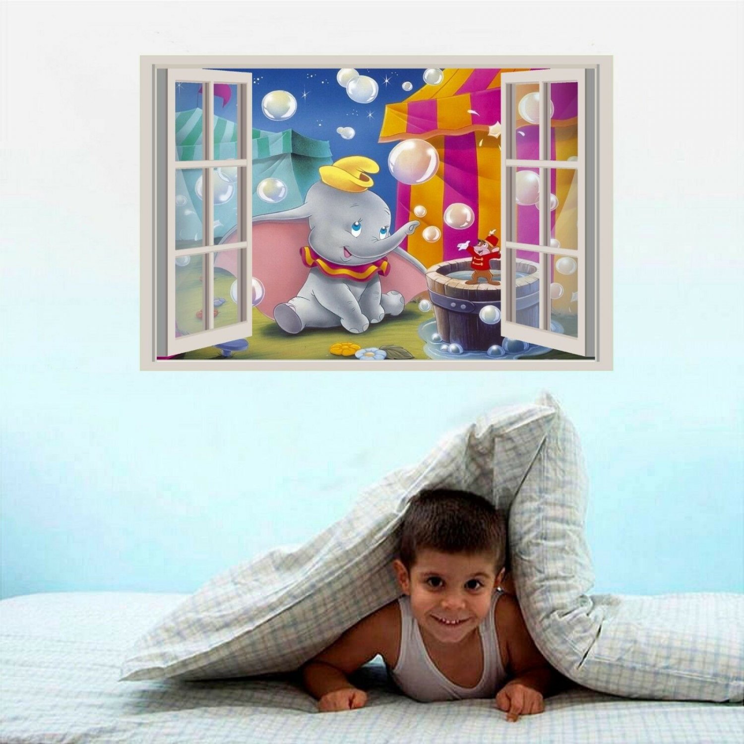 Dumbo Walt Disney Timothy Window Decal WALL STICKER Home Decor Art Mural 4