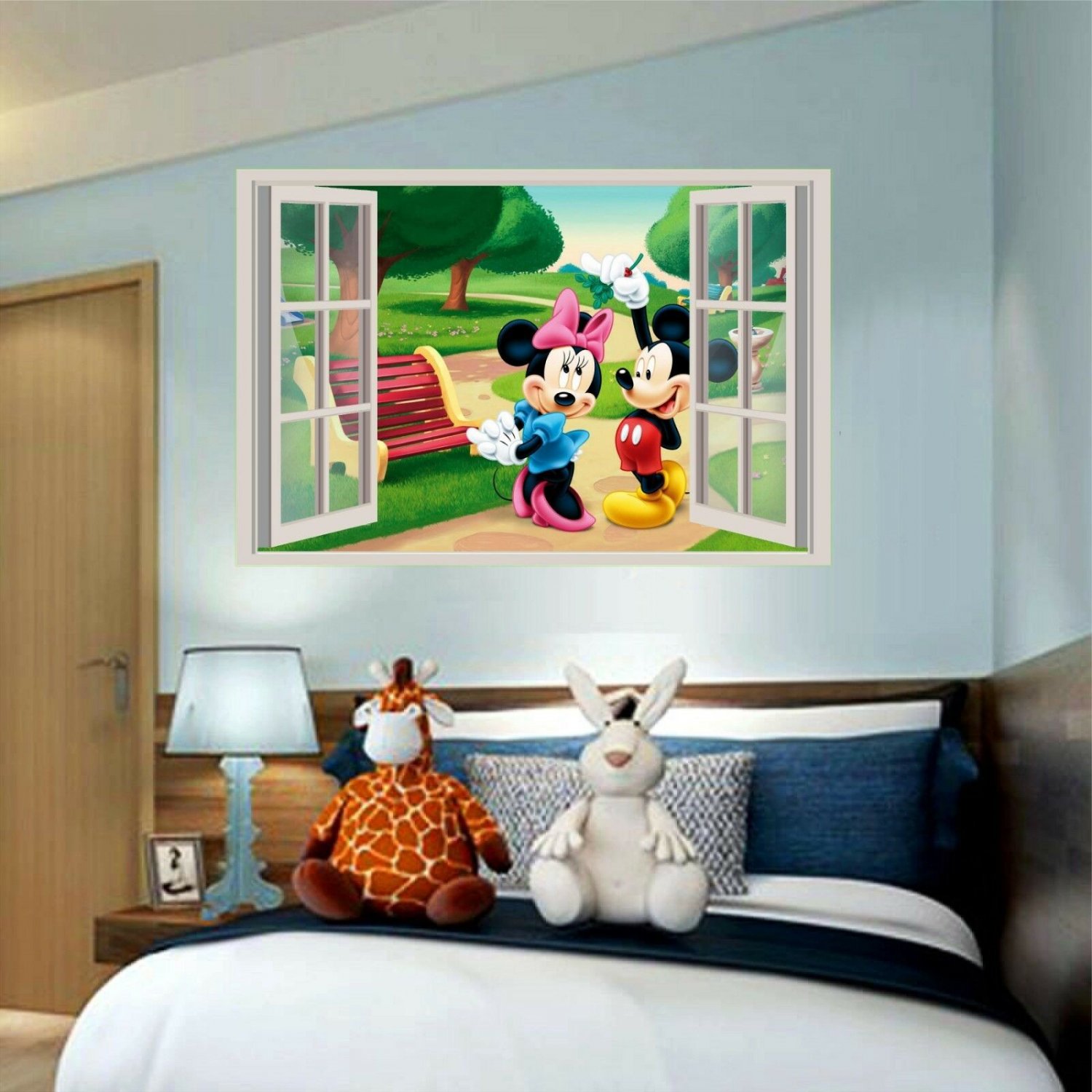 Mickey Minnie mouse Window Decal WALL STICKER Home Decor Art Mural 2