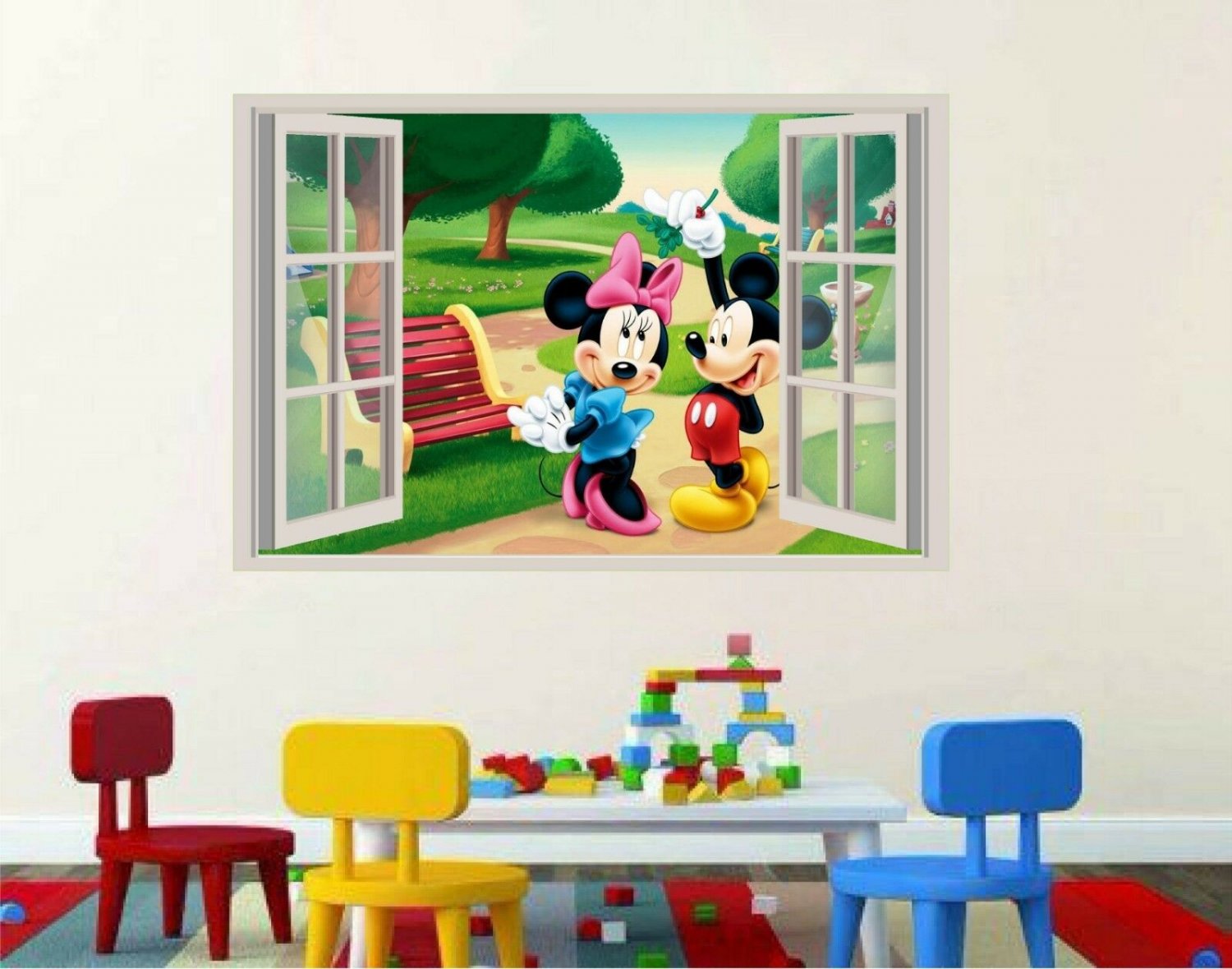 Mickey Mouse Disney Minnie 3D Window Decal WALL STICKER Home Decor Art ...