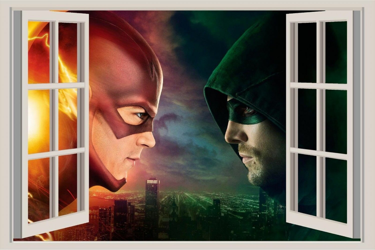 The Flash 3D Window Decal View view Wall Sticker Home Decor Art