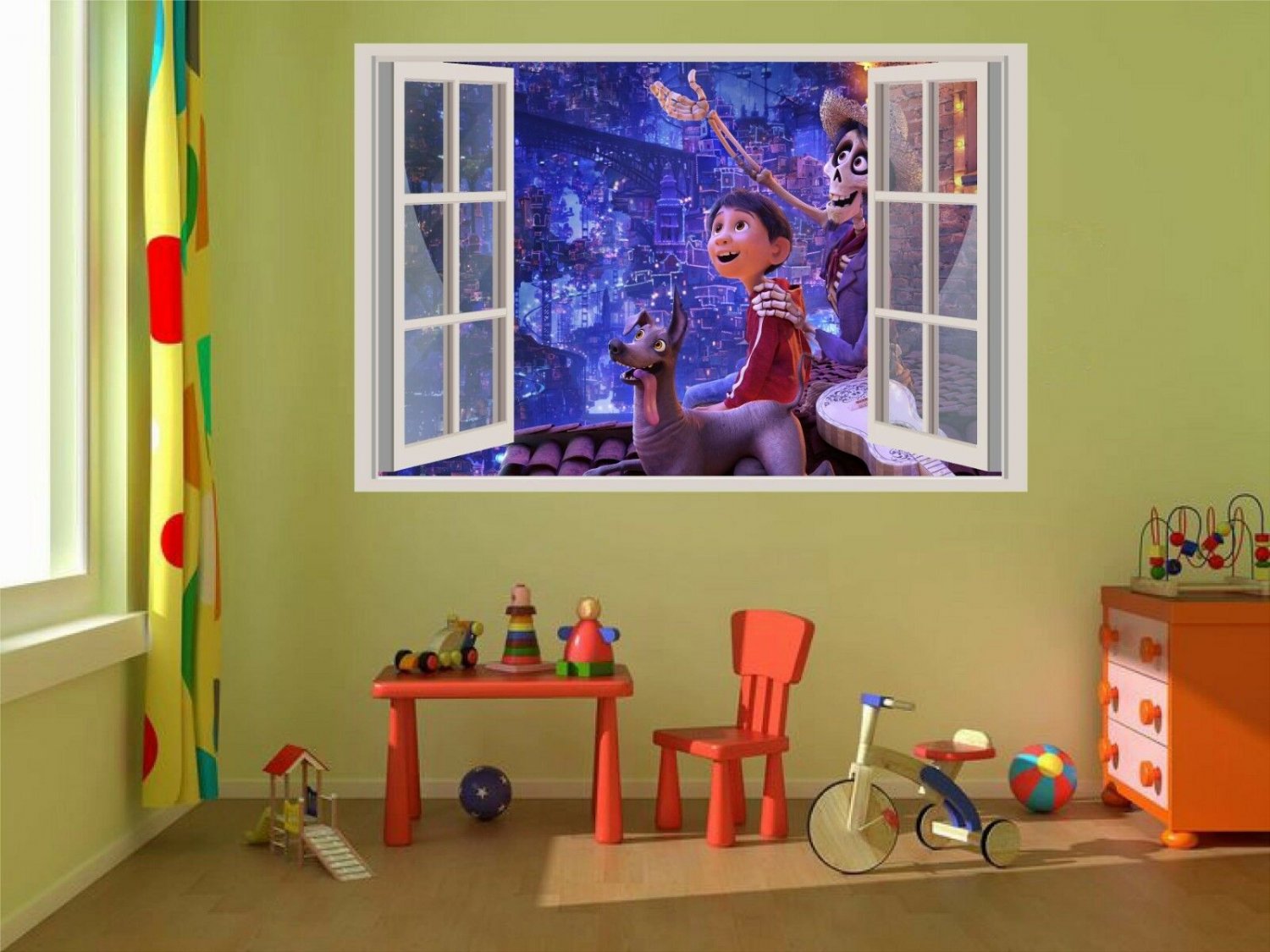 Coco Disney Miguel Héctor Window Decal WALL STICKER Home Decor Art Mural