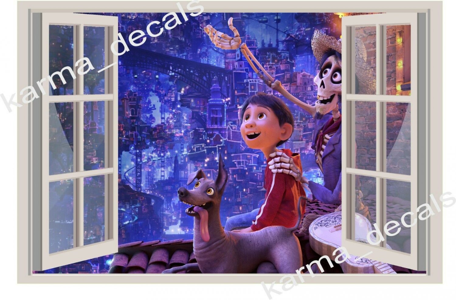 Coco Disney Miguel Héctor Window Decal WALL STICKER Home Decor Art Mural