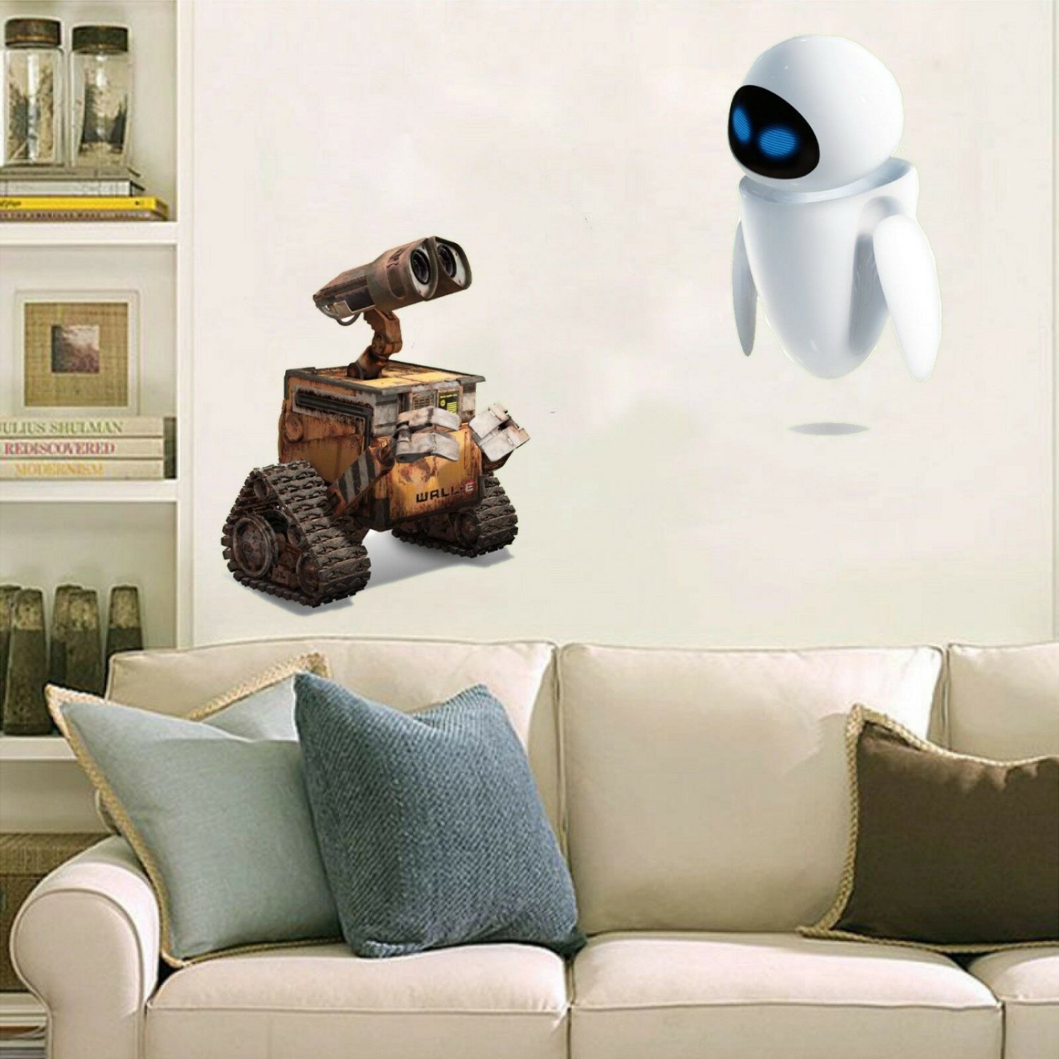 Wall-E Eva movie 3D Window Decal WALL STICKER Home Decor Art Mural kids
