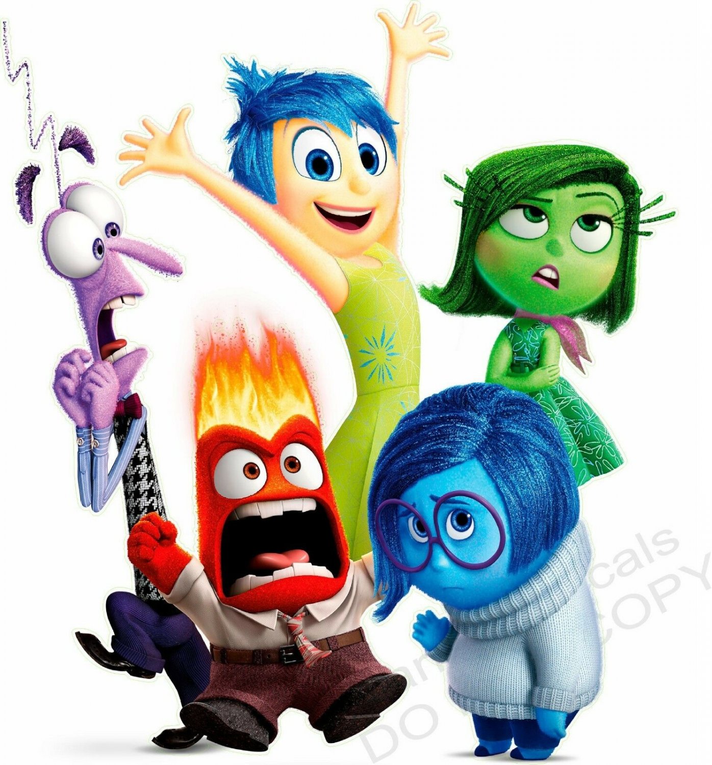 Inside out 3D Window Decal WALL STICKER Home Decor Art Mural kids movie