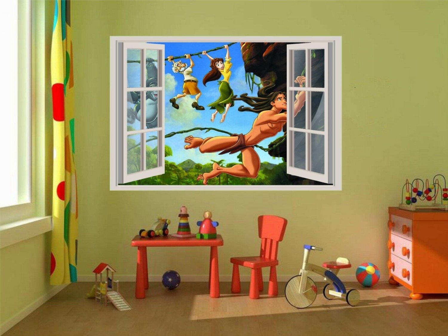 Tarzan Disney 3D Window Decal WALL STICKER Home Decor Art Mural 2