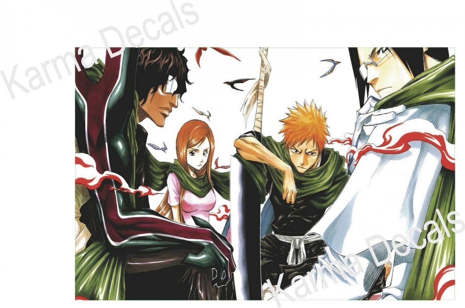 Bleach anime Ichigo wall Decal Sticker Vinyl Decor Car Door Window Mural 3D
