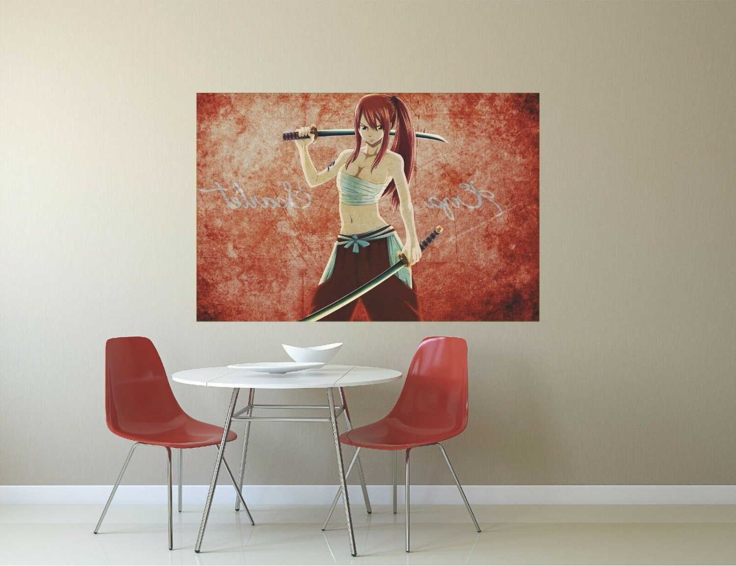 Fairy tail, Erza Scarlet,Wall Decal Sticker Vinyl Decor Car Door Window ...