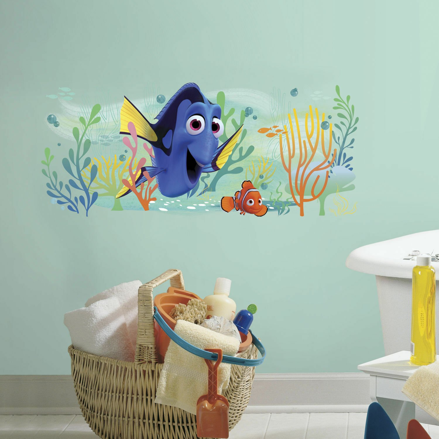 FINDING DORY AND NEMO GIANT WALL DECALS Disney Sticker Tropical Fish ...