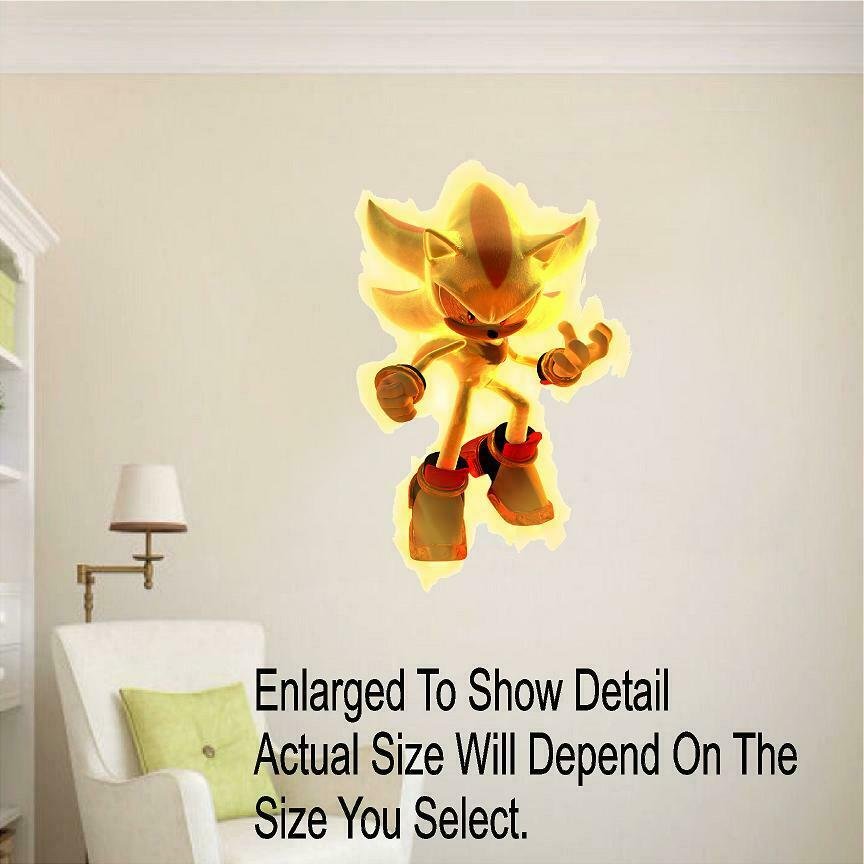 Shadow The Hedgehog Style Super Shadow Character Wall Window Decal Art ...