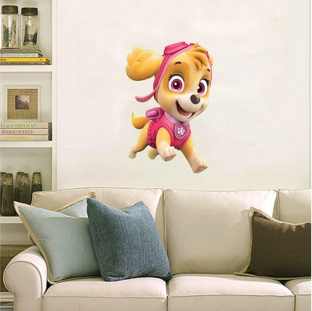 Paw Patrol, Skye Window View Color 3D Wall Sticker Wall Mural z