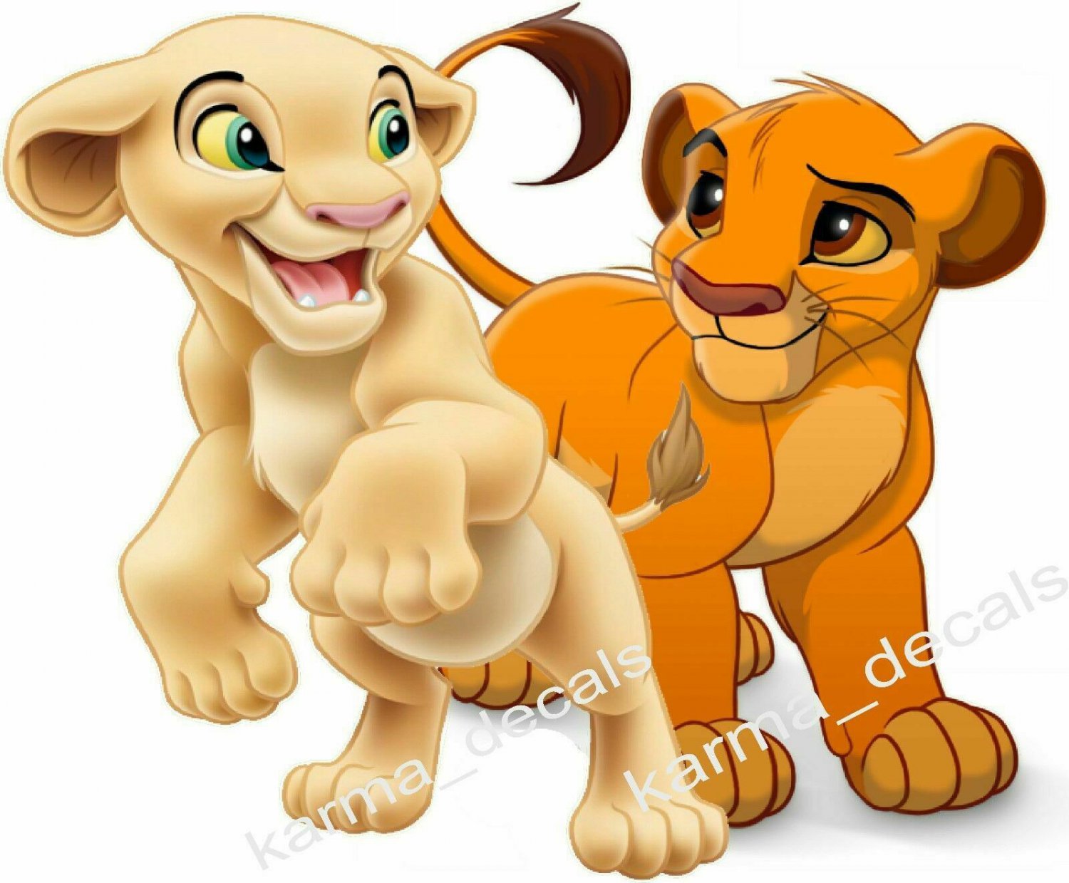 Lion King, Simba, Nala 3D Window Decal WALL STICKER Home Decor Art ...