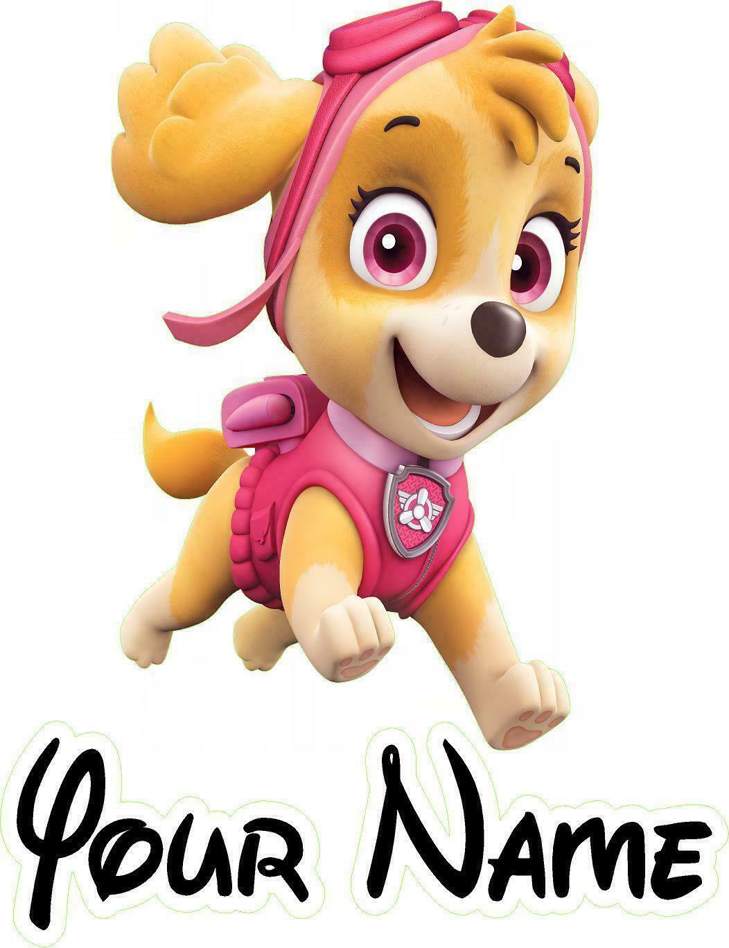 Paw Patrol, Skye Window View Color 3D Wall Sticker Wall Mural CUSTOM ...