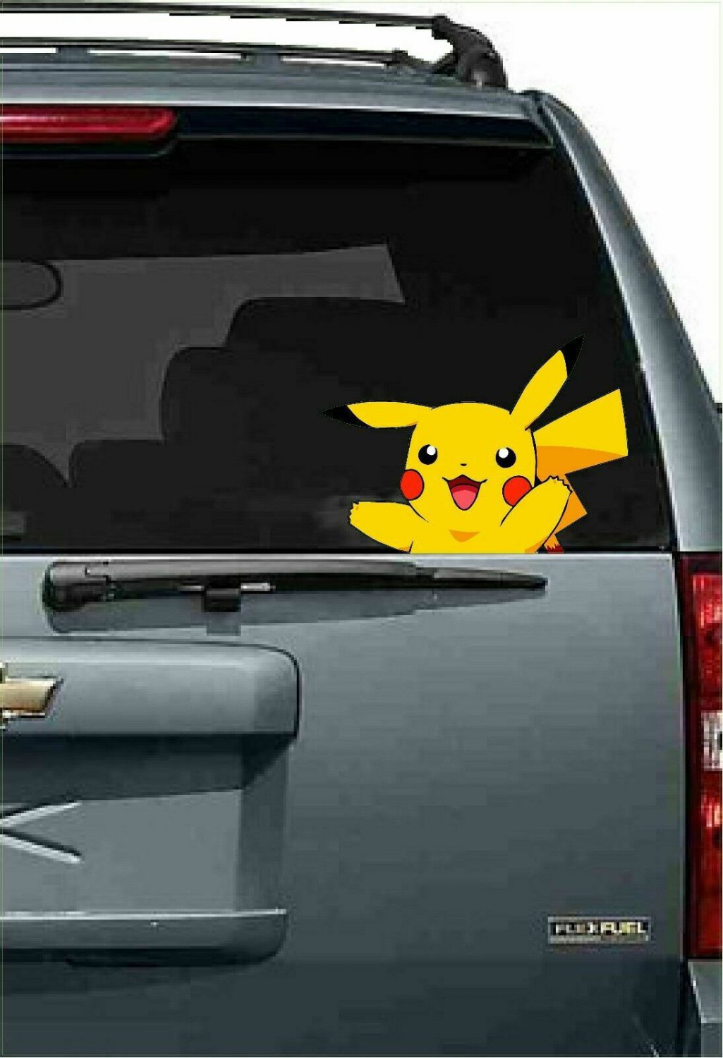 Pikachu peeking, Pokemon Window View Color 3D Wall Sticker Wall Mural 7227