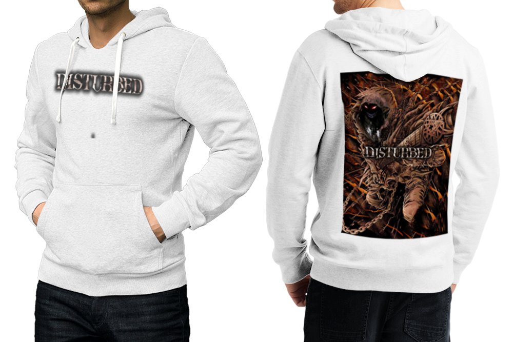 Disturbed Guitarist From Hell White Men's Classic Hoodie
