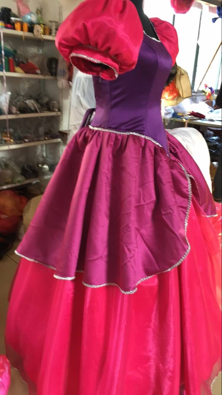 Anastasia Drizella Cinderella Step Sisters Dress Ball Gown Cosplay