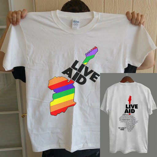 Live Aid Vintage Tour T-SHIRT reprint 1985 Queen Duran Power Station ...