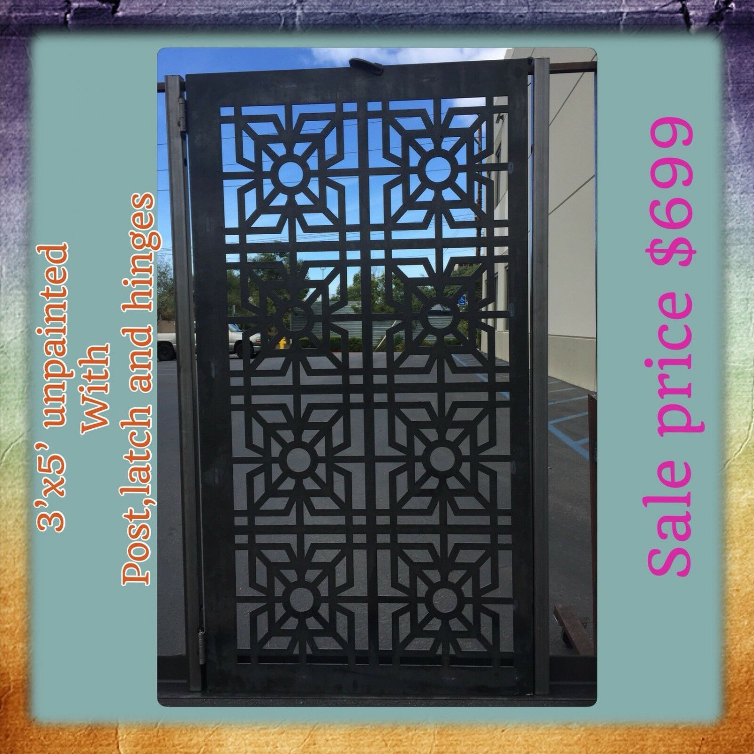 Urban design Modern Metal Gate ,Custom Pedestrian Gat, Garden Gate ...