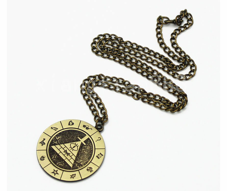 Gravity Falls Bill Cipher Boss Pendant Necklace Metal Anime Cosplay ...