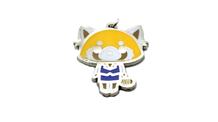 Aggretsuko necklace keychain charm anime cute animation red panda heavy ...