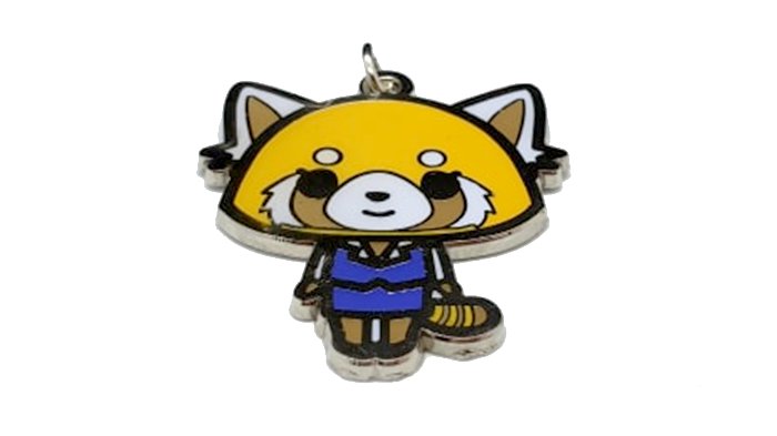 Aggretsuko necklace keychain charm anime cute animation red panda heavy ...