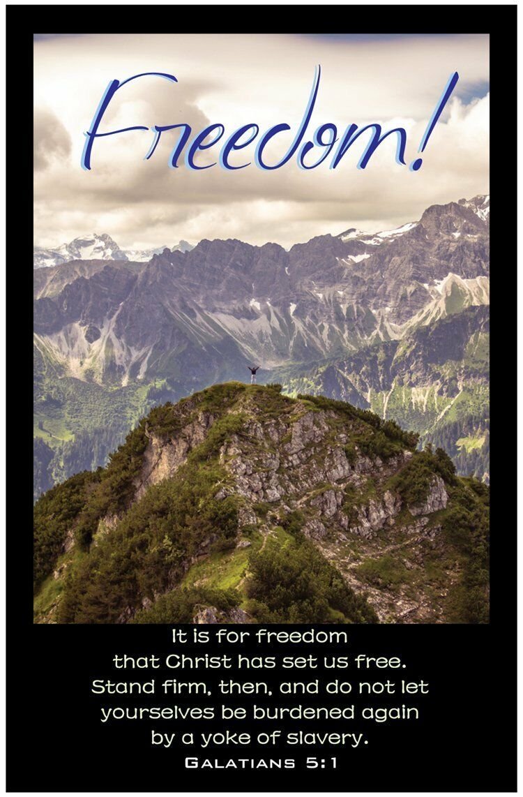 Freedom Inspirational Christian 11" x 17" Poster-A65