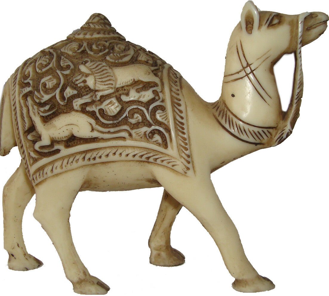 Synthetic Camel Statue Handmade Collectible Resin Carving Camel home decor