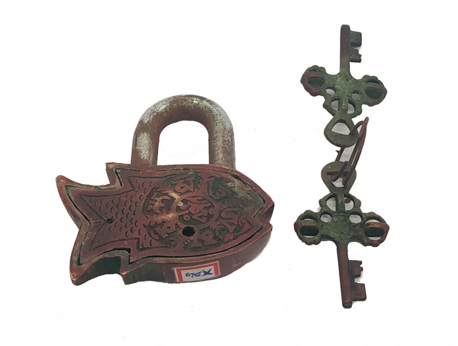 Brass Antique Finish Door Lock Traditional Fish Lock