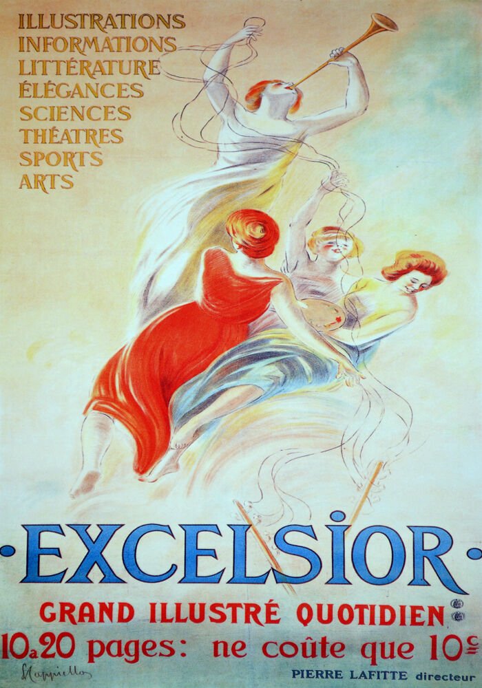 2288. Excelsior Illustration Art Decoration POSTER. Home Graphic Design.