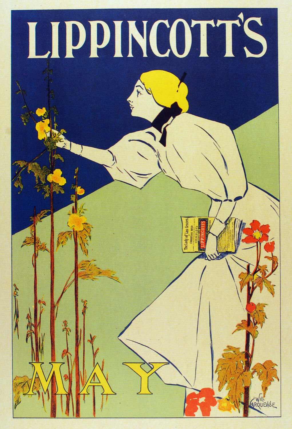 2108 Lippincott's Ad wall Decoration POSTER.Graphics to decorate home ...