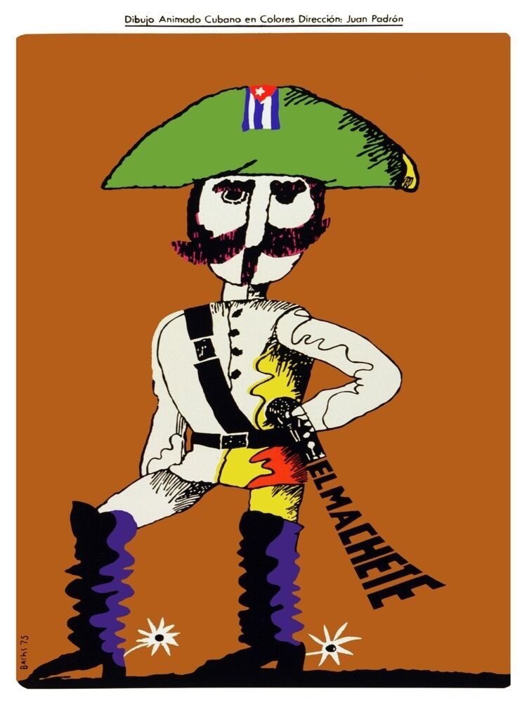 4300.El Machete.Cuban war time fighter.juan padron.POSTER.decor Home ...