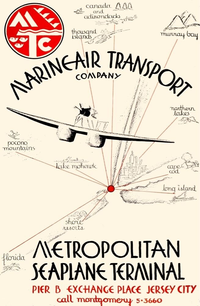 6352.Metropolitan seaplane terminal.marine air transport.POSTER.Home ...