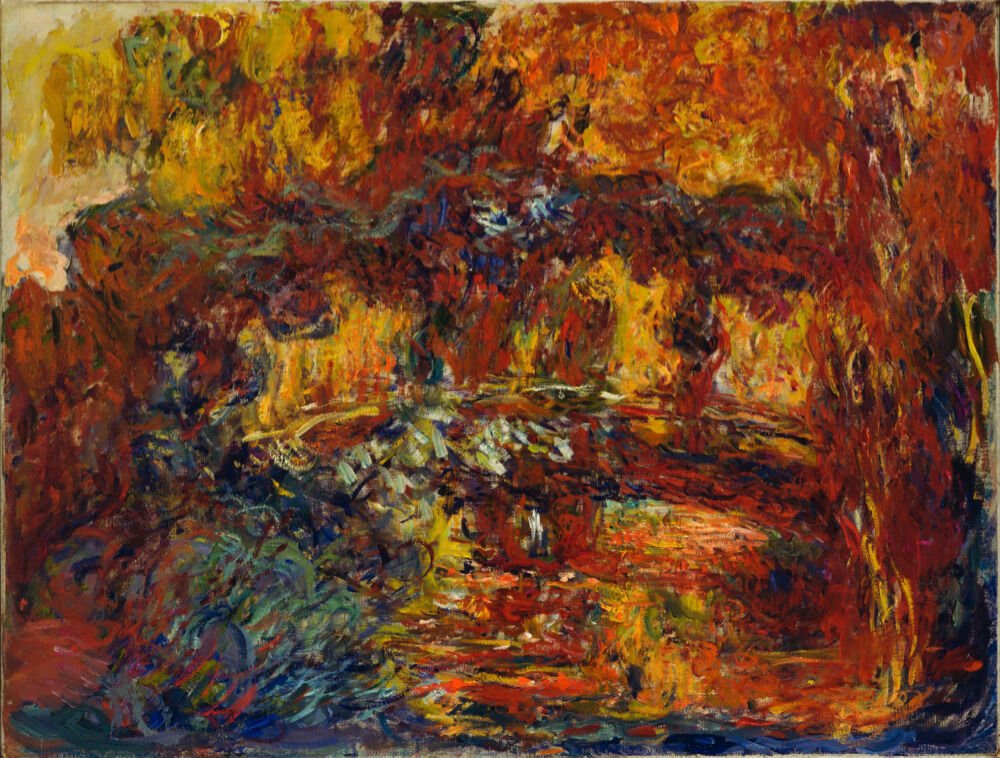 5474.Monet.fire colors.firestorm.forest fire.POSTER.decor Home Office art