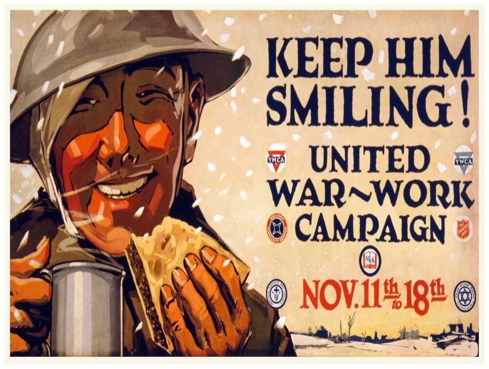 9060.Keep him smiling.Soldier eating sandwich.POSTER.decor Home Office art
