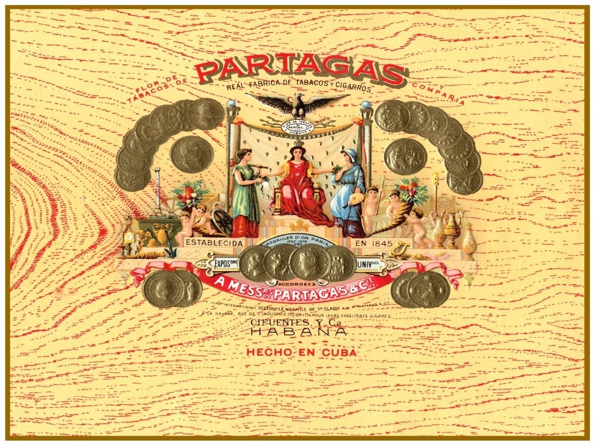 4727.Cuban cigars.partagas.real fabric de tabacos.POSTER.decor Home ...