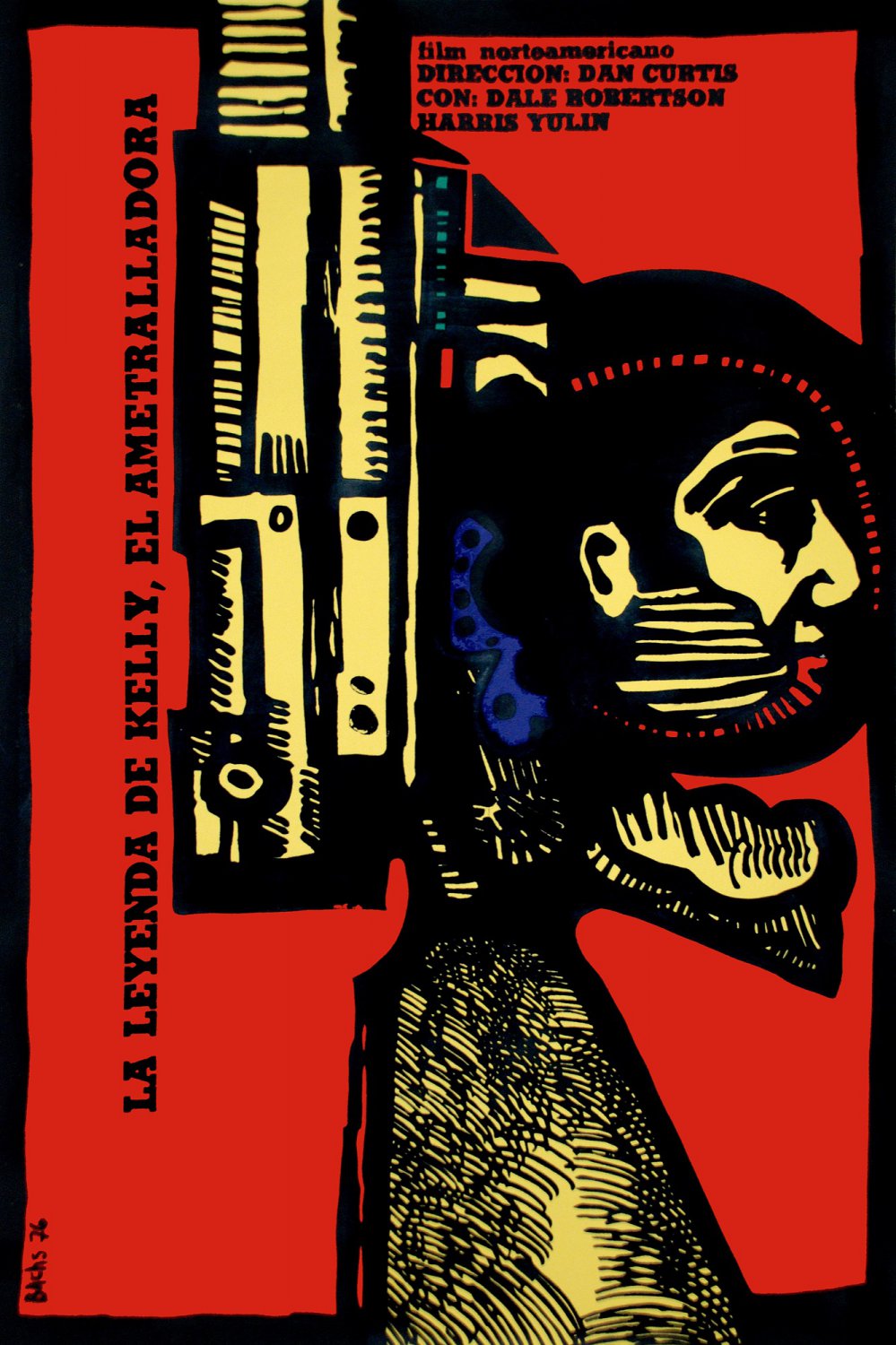 Movie Poster for KELLY Machine Gun.Gangster film.Noir.Al Capone masacre ...