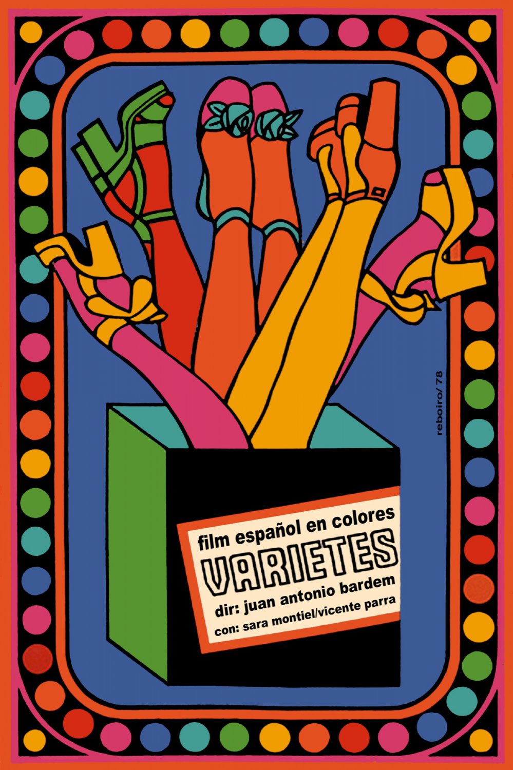 Movie Poster.VARIETES.Spain Bardem Art film.Sara Montiel.Vicente Parra ...