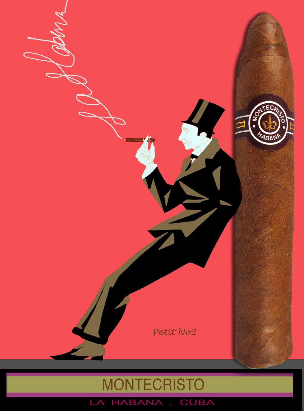 Decorative Poster.Cuban classic label.Cigar collection.Montecristo ...