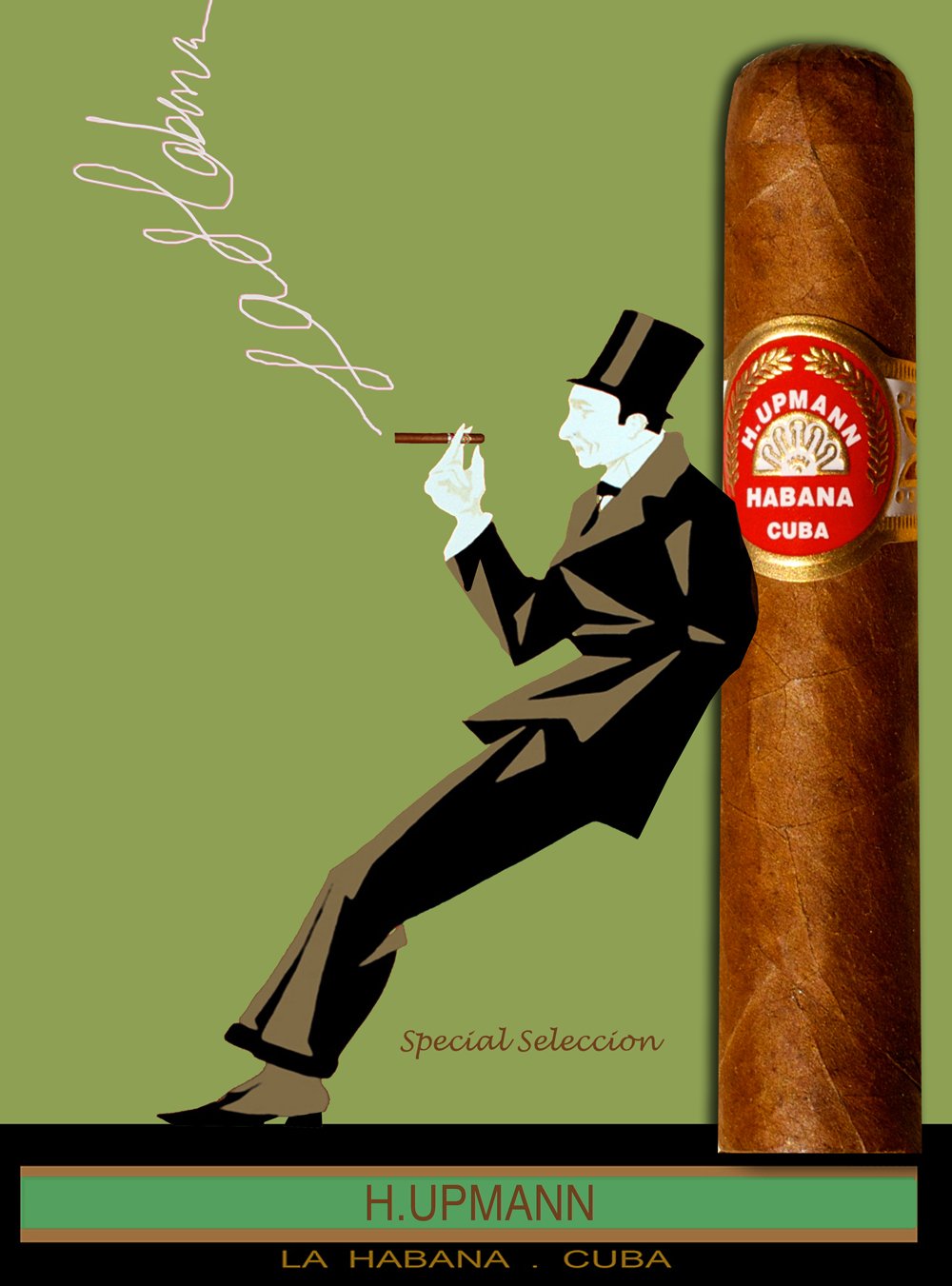 Decorative Poster.Cuban classic label.Cigar collection.H.Upmann.Special ...