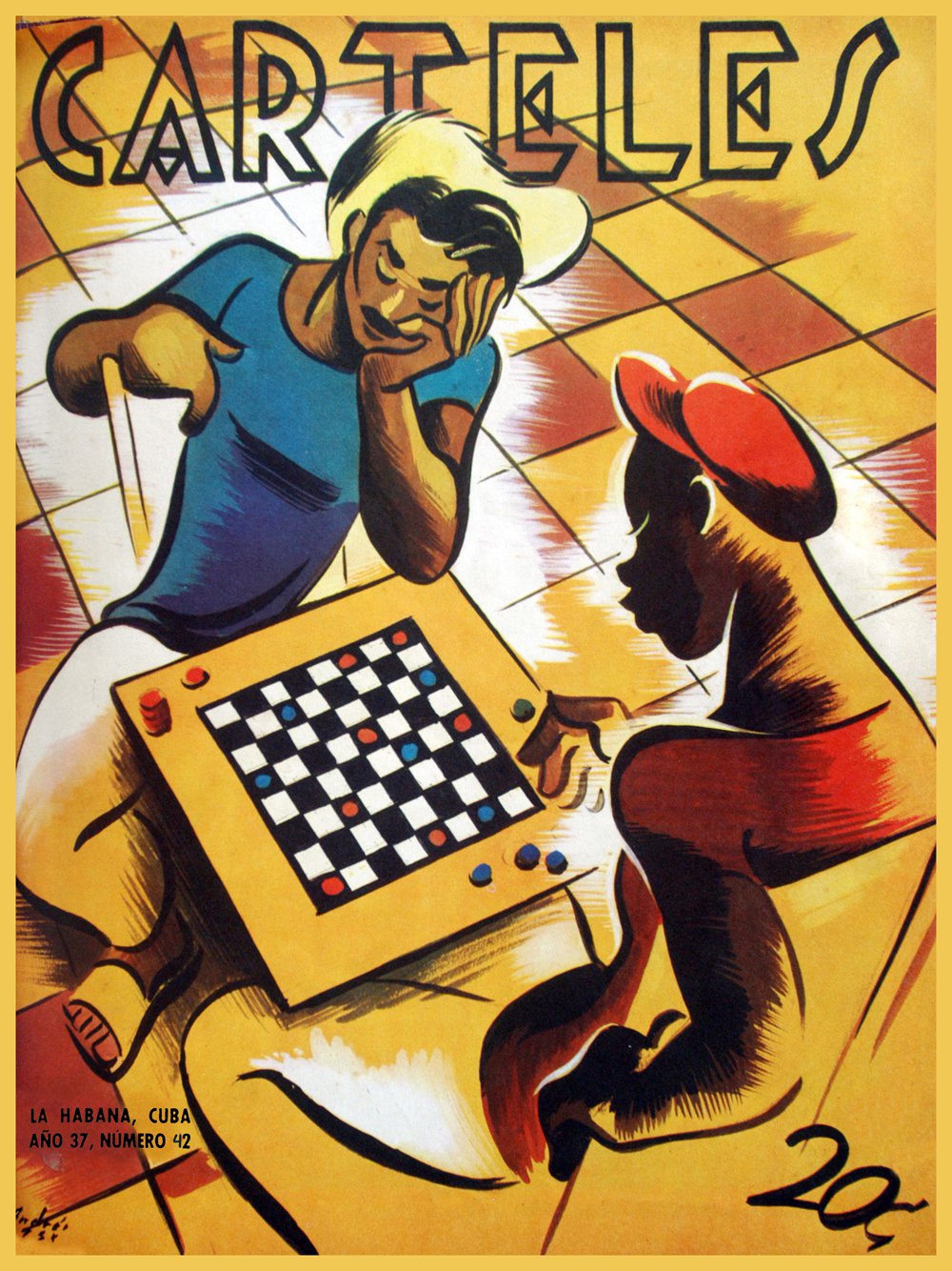 Decoration 8x10 Poster.Wall art design.Playing checkers.10590