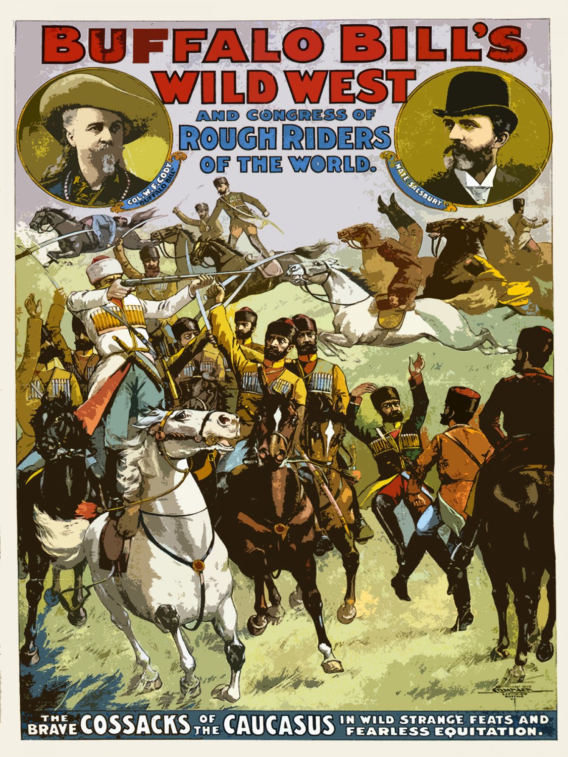 Decoration 8x10 Poster.Room art wall.Buffalo Bill Wild West.Cowboys.9218