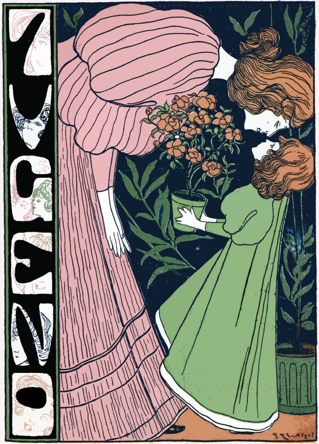 16x20 Poster decor.Room art wall design.Jugend Youth magazine Mother ...